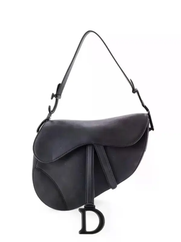 Dior Ultra Matte Saddle Handbag Leather Medium Shoulder Bag