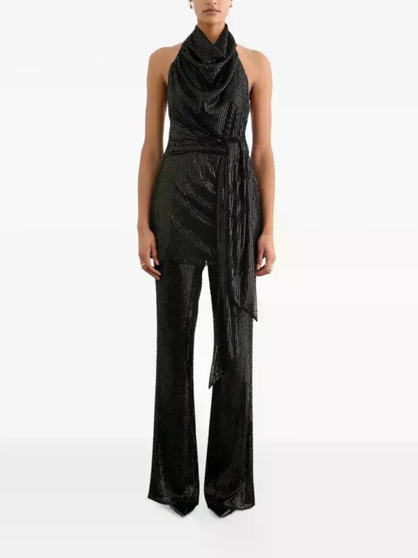 TOCCIN Gemma Sequin-embellished Flared Trousers