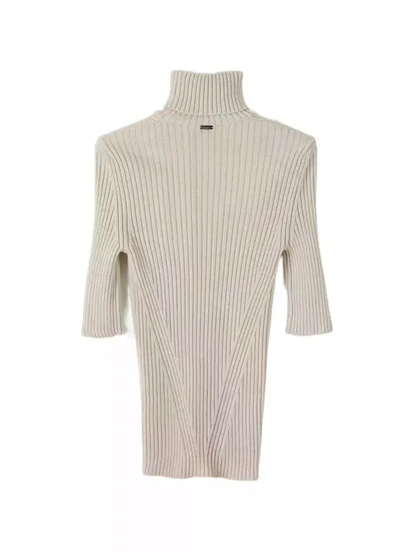 Herno Ribbed-knit Short-sleeve Sweater