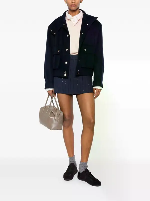 Sandro Button-up Wool Jacket