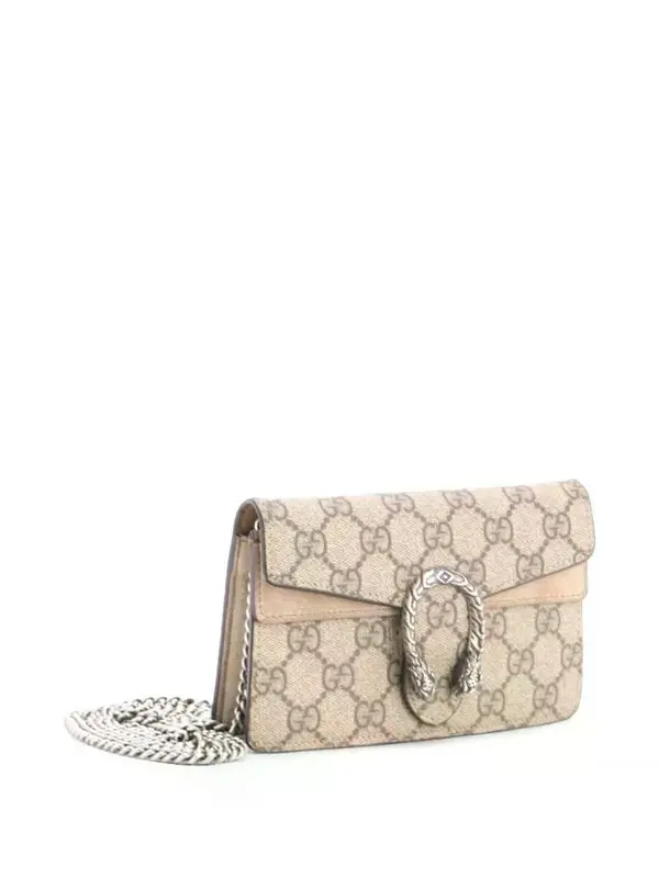 Gucci Dionysus Bag Gg Coated Canvas Super Mini Crossbody Bag