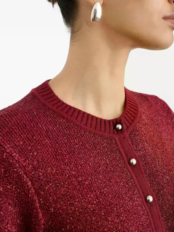 TOCCIN Mollie Sequin-embellished Cardigan