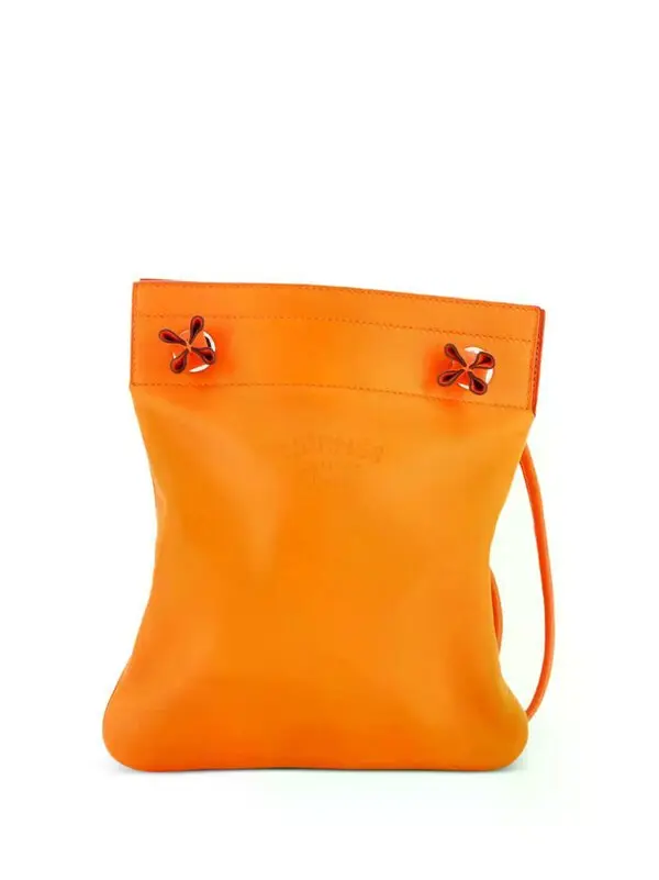 Hermès Aline Bag Milo Lambskin And Swift Mini Cross Body Bag - Orange