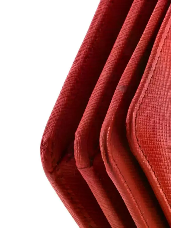 Prada Chain Wallet Saffiano Leather Crossbody Bag