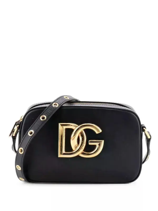 Dolce & Gabbana 3.5 Camera Bag Leather Crossbody Bag - Black