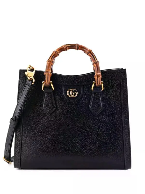 Gucci Diana Nm Bamboo Handle Leather Small Tote Bag