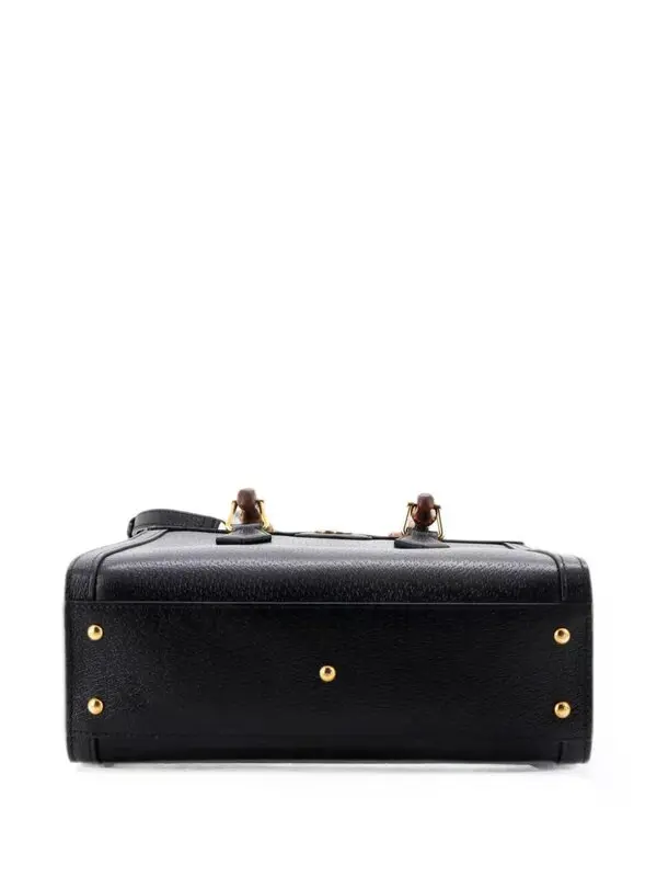 Gucci Diana Nm Bamboo Handle Leather Small Tote Bag