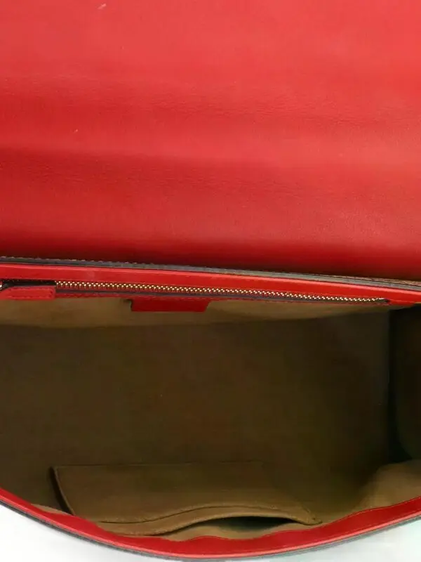 Gucci Padlock Gg Coated Canvas And Leather Medium Shoulder Bag