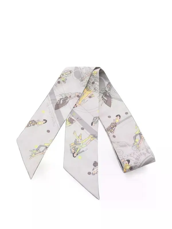 Hermès 2010s Ex-libris Les Parisiennes Twilly Scarf