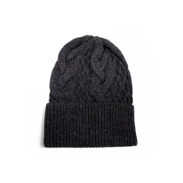 GIGI KNITWEAR Cable Beanie - Grey
