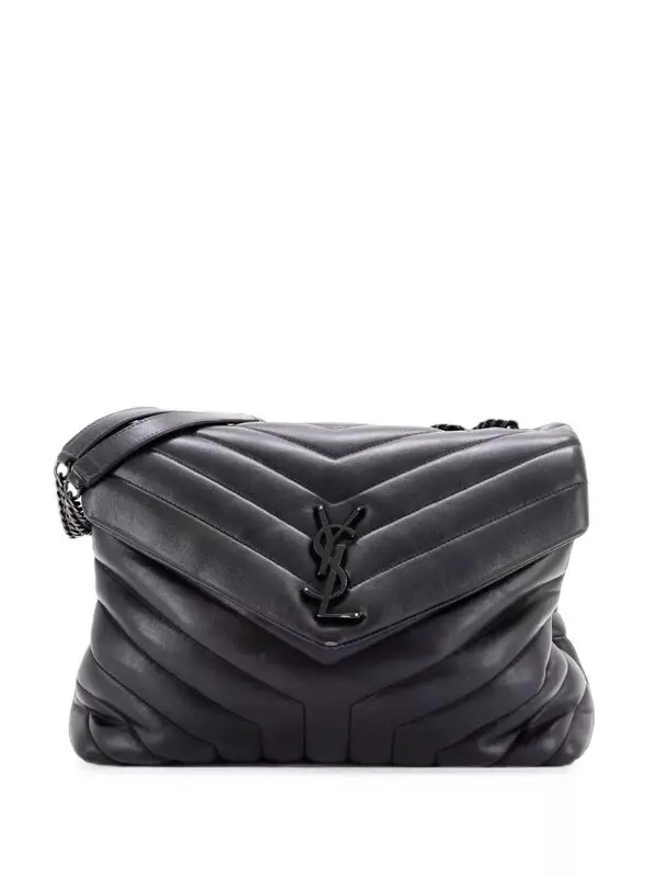 Saint Laurent Loulou Matelasse Chevron Leather Medium Shoulder Bag