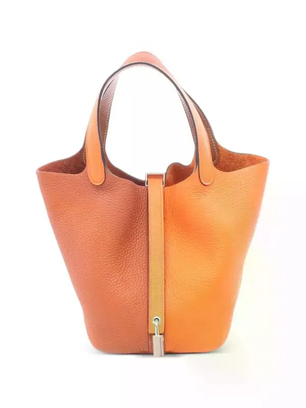 Hermès Picotin Lock Kazak Tote Bag - Orange