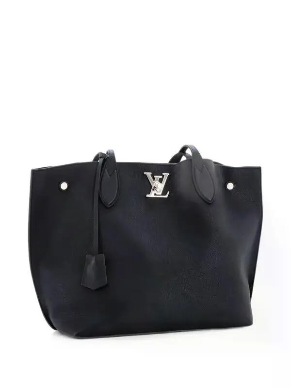 LOUIS VUITTON Lockme Go Leather Tote Bag