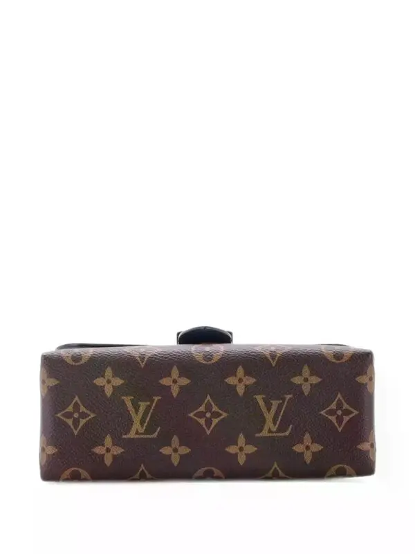 LOUIS VUITTON Locky Handbag Monogram Canvas With Leather Bb Satchel