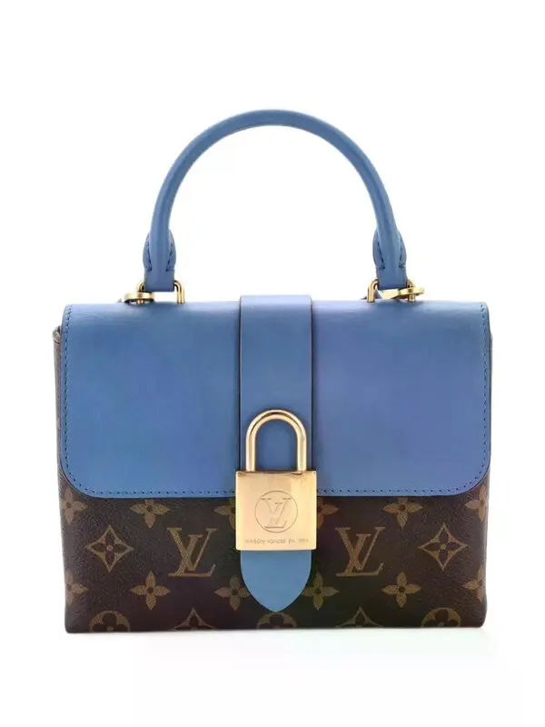 LOUIS VUITTON Locky Handbag Monogram Canvas With Leather Bb Satchel