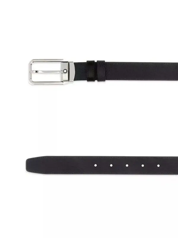 Montblanc Reversible Pebbled Leather Belt