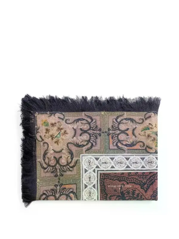 PIERRE-LOUIS MASCIA Fringe-trim Silk Scarf - Neutrals