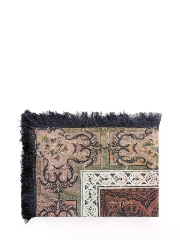PIERRE-LOUIS MASCIA Fringe-trim Silk Scarf