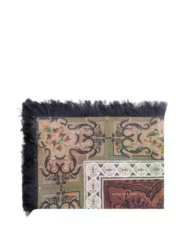 PIERRE-LOUIS MASCIA Fringe-trim Silk Scarf - Neutrals