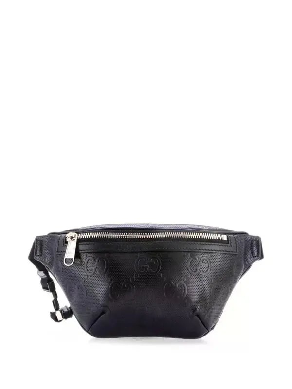 Gucci Gg Embossed Perforated Leather Small Belt Bag