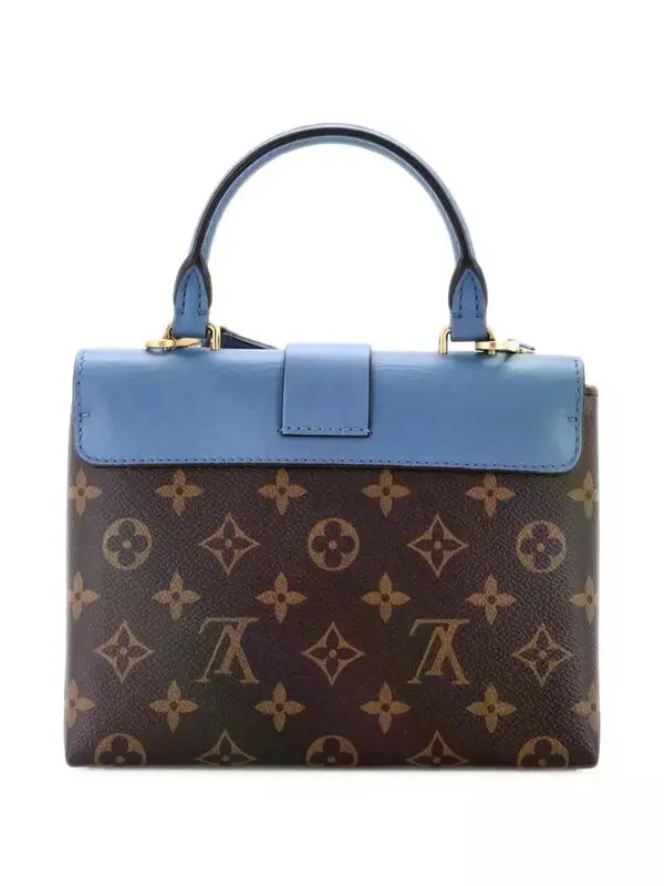 LOUIS VUITTON Locky Handbag Monogram Canvas With Leather Bb Satchel