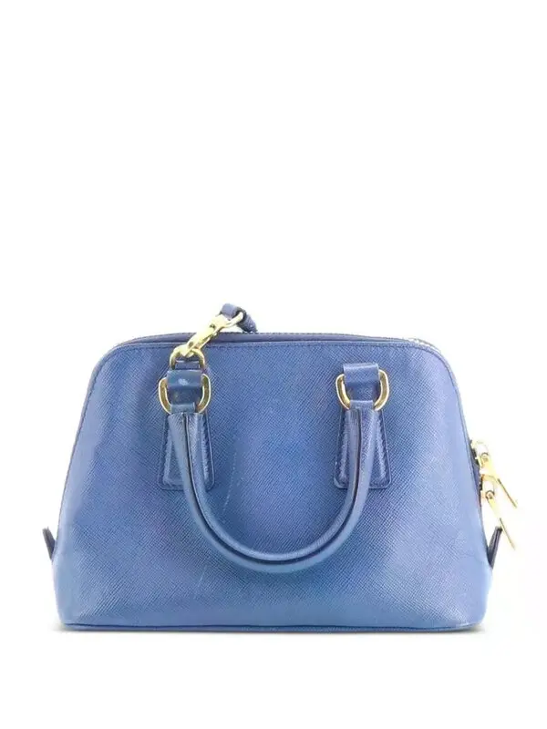 Prada Promenade Bag Saffiano Leather Mini Crossbody Bag - Blue