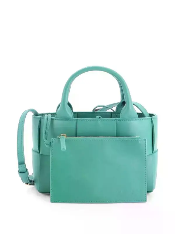 Bottega Veneta Intrecciato Leather Tote Bag - Green