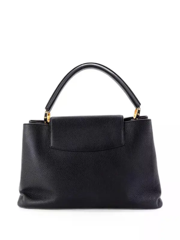 LOUIS VUITTON Capucines Bag Leather Gm Satchel