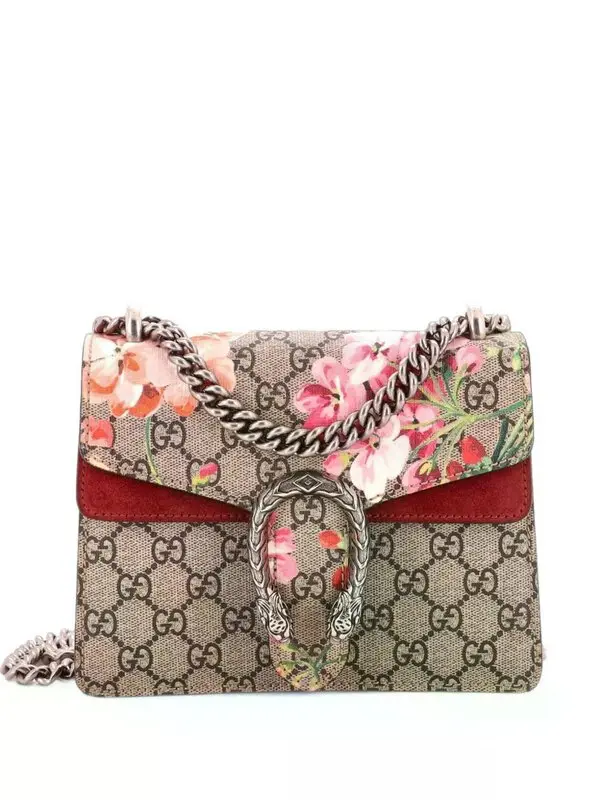 Gucci Dionysus Bag Blooms Print Gg Coated Canvas Mini Shoulder Bag
