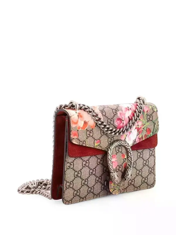 Gucci Dionysus Bag Blooms Print Gg Coated Canvas Mini Shoulder Bag