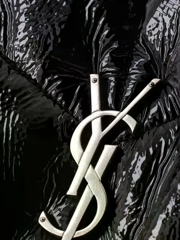 Saint Laurent Loulou Puffer Quilted Patent Medium Shoulder Bag