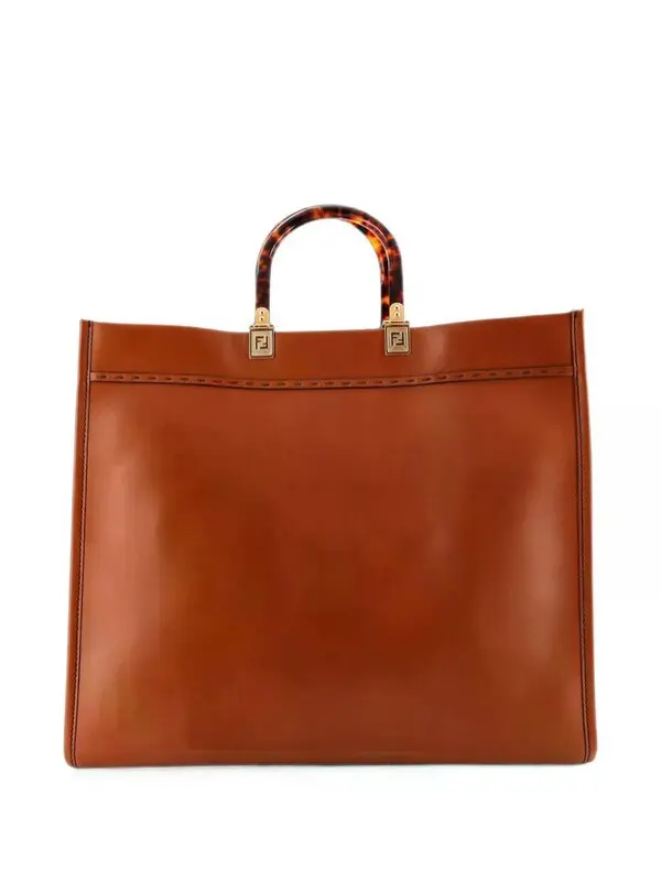 Fendi Sunshine Shopper Leather Large Tote Bag