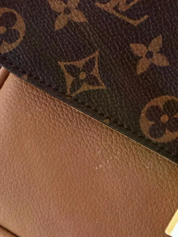 LOUIS VUITTON Marignan Handbag Monogram Canvas With Leather Shoulder Bag
