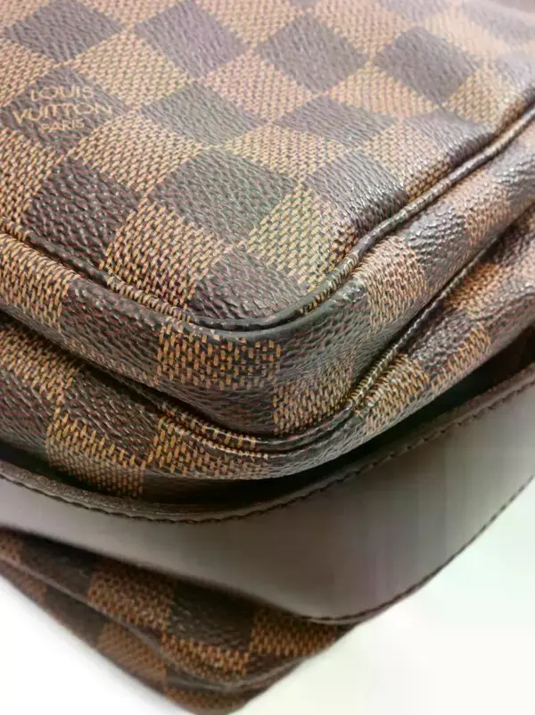 LOUIS VUITTON 2005 Naviglio Damier Ebene Shoulder Bag - Brown