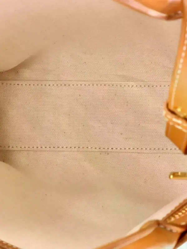 Celine Vertical Cabas Canvas And Leather Small Tote Bag
