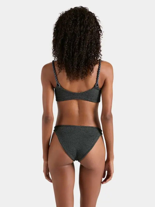 Hunza G Phoebe Bikini Set - Metallic Graphite