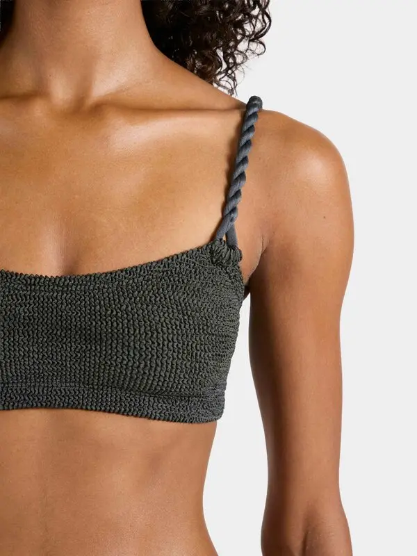 Hunza G Phoebe Bikini Set - Metallic Graphite