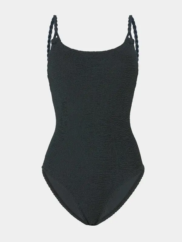 Hunza G Camille Swim - Metallic Graphite