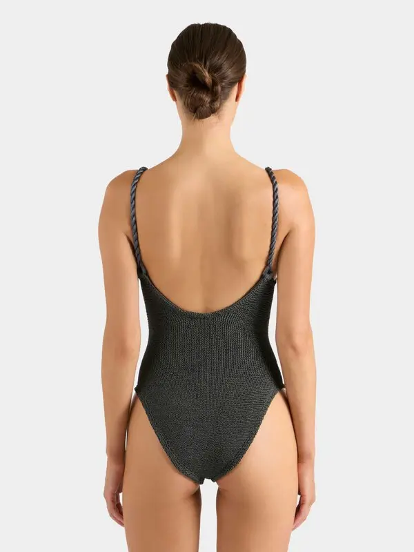 Hunza G Camille Swim - Metallic Graphite
