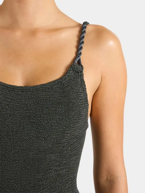Hunza G Camille Swim - Metallic Graphite