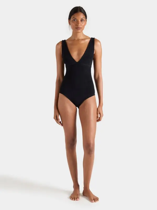 Hunza G Angel Swim One Piece - Black