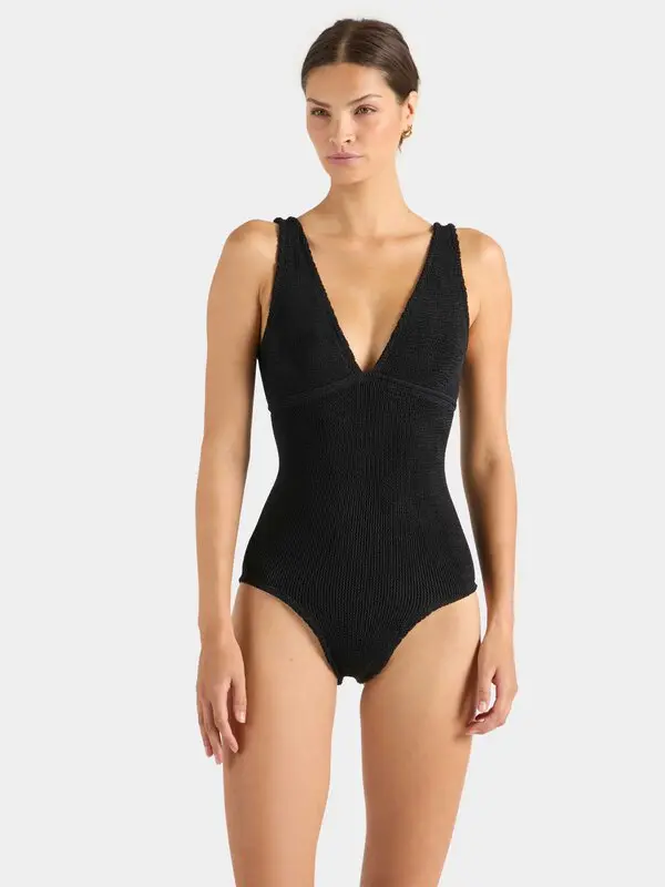 Hunza G Angel Swim One Piece - Black