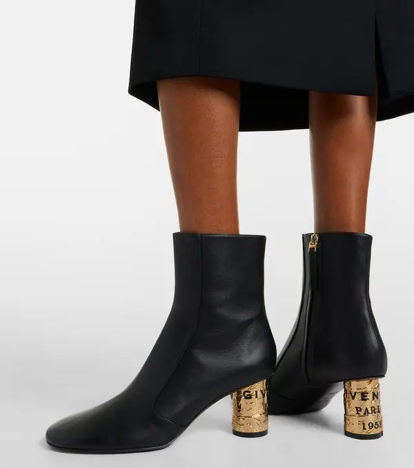 Givenchy Tape Leather Ankle Boots