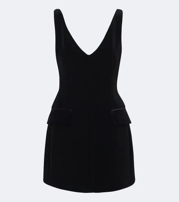 Sportmax Sleeveless Velvet Minidress
