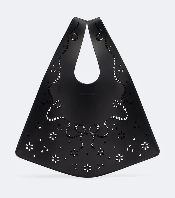 Simone Rocha Mini Floral Leather Shopper