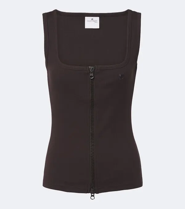 COURREGES Courrèges Zip-up Cotton Tank