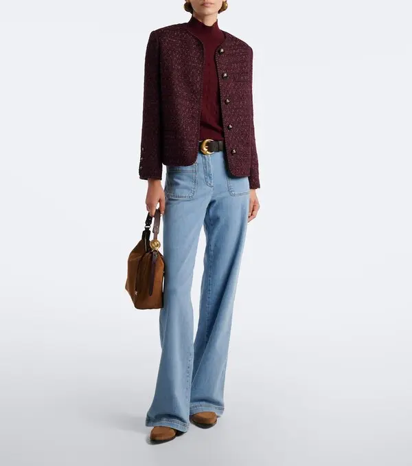 Etro Suede Shoulder Bag