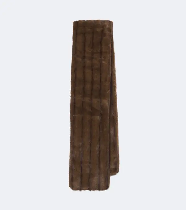THE FRANKIE SHOP Ciasa Scarf - Brown