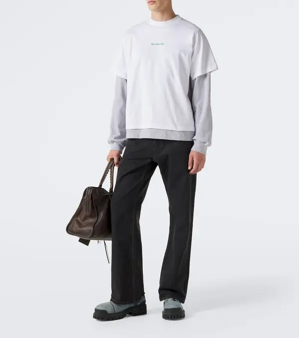 Balenciaga Layered Cotton Jersey T-shirt