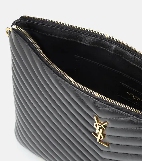 Saint Laurent Cassandre Matelassé Leather Clutch